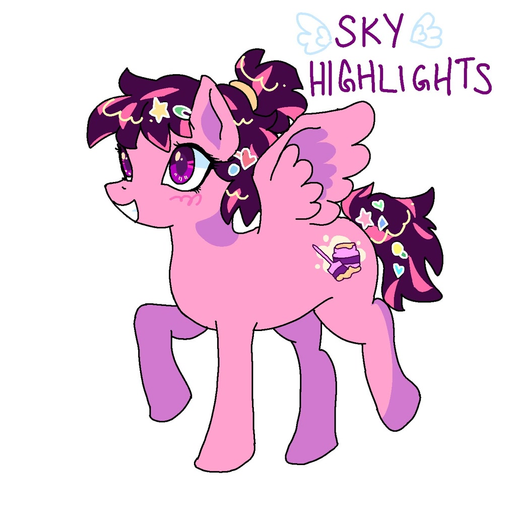 #3342989 - safe, artist:facecam, oc, oc only, oc:sky highlights, pegasus, pony, g4, pegasus oc ...