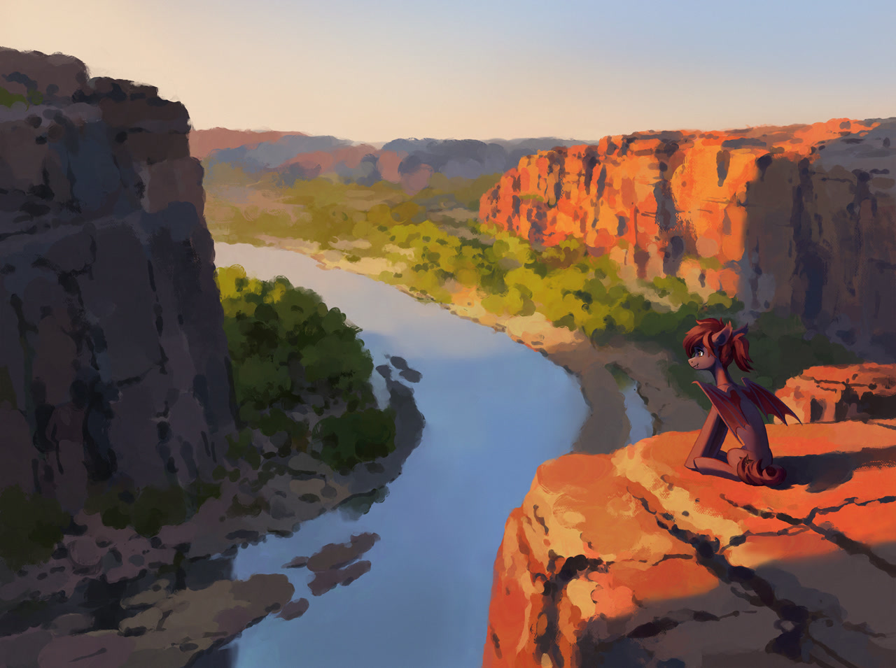 #3343642 - safe, artist:koviry, oc, oc only, oc:sunup howdy, bat pony ...