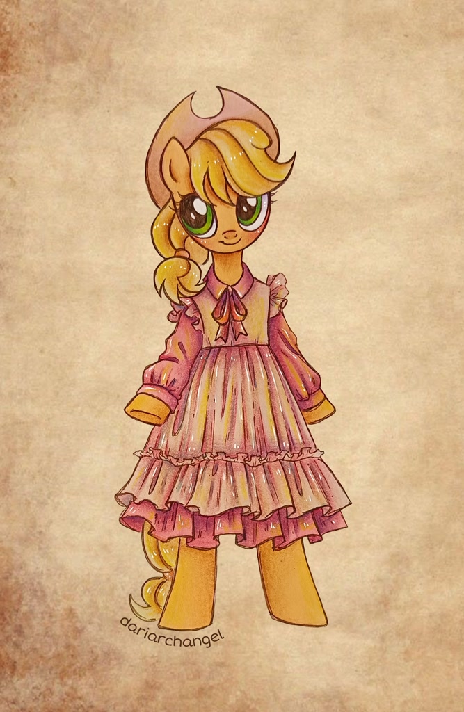 #3344475 - safe, artist:dariarchangel, applejack, earth pony, pony, g4 ...