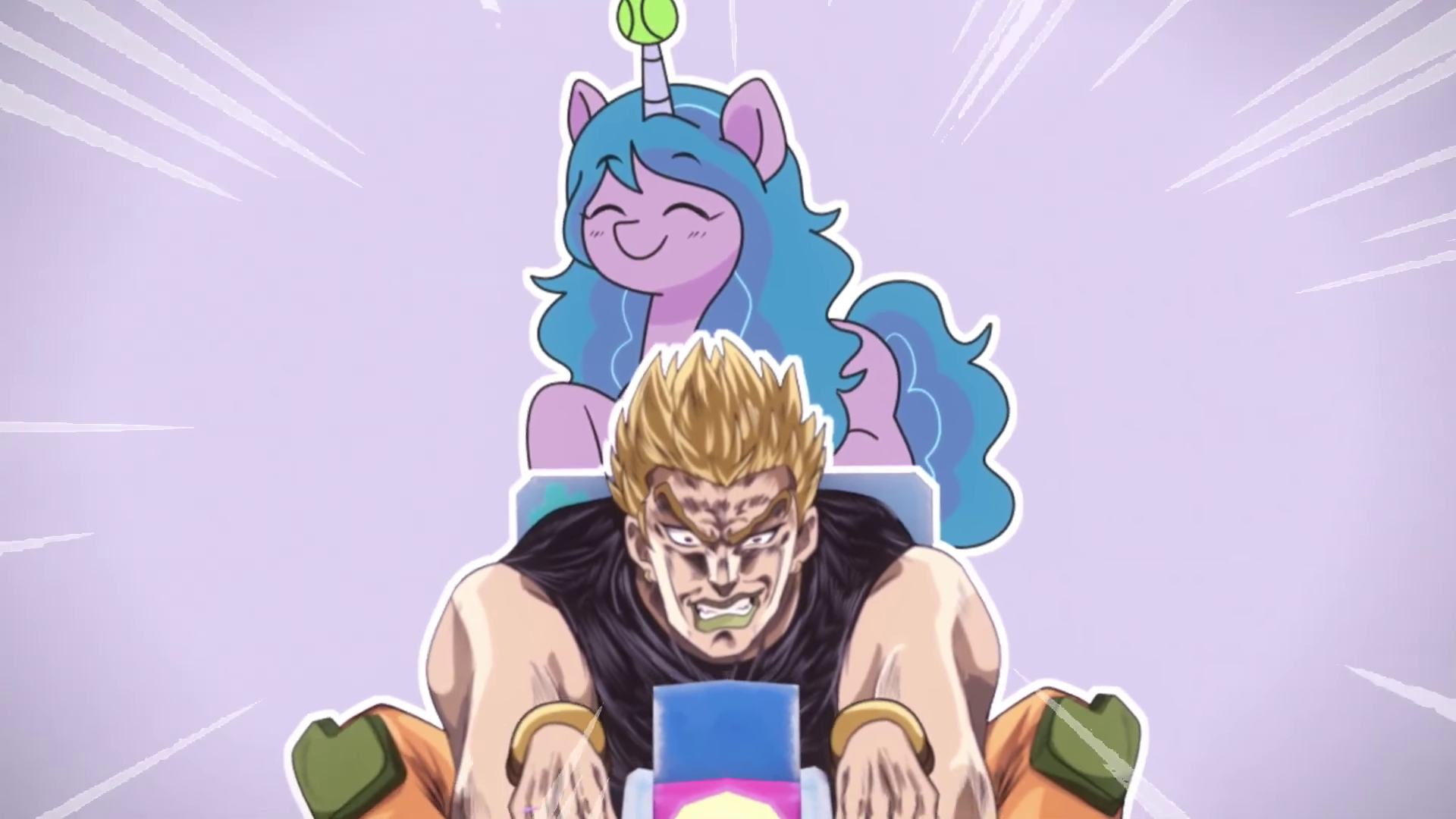 #3344529 - safe, artist:makaryo, izzy moonbow, opaline arcana, alicorn ...