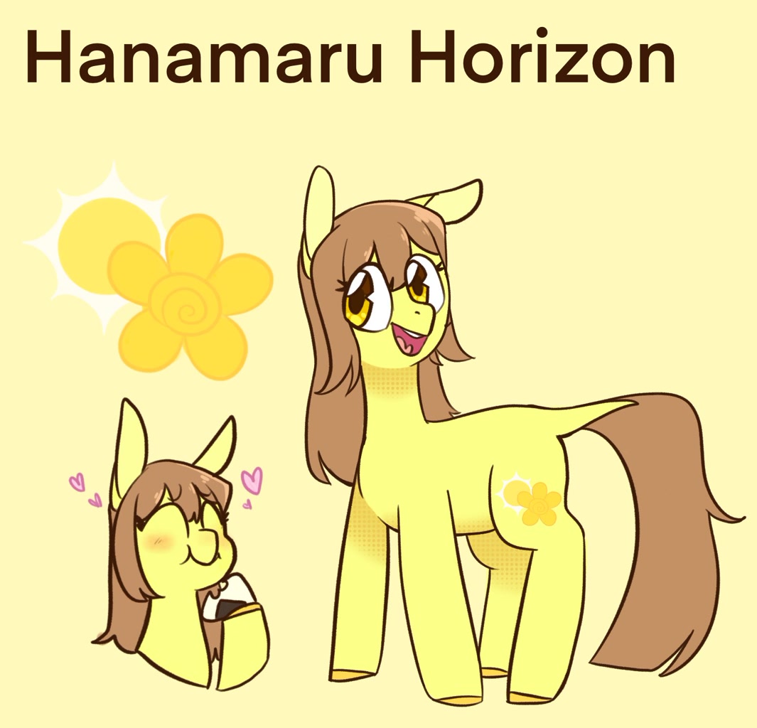 #3344905 - safe, artist:melodymelanchol, earth pony, pony, eating, female, food, hanamaru ...