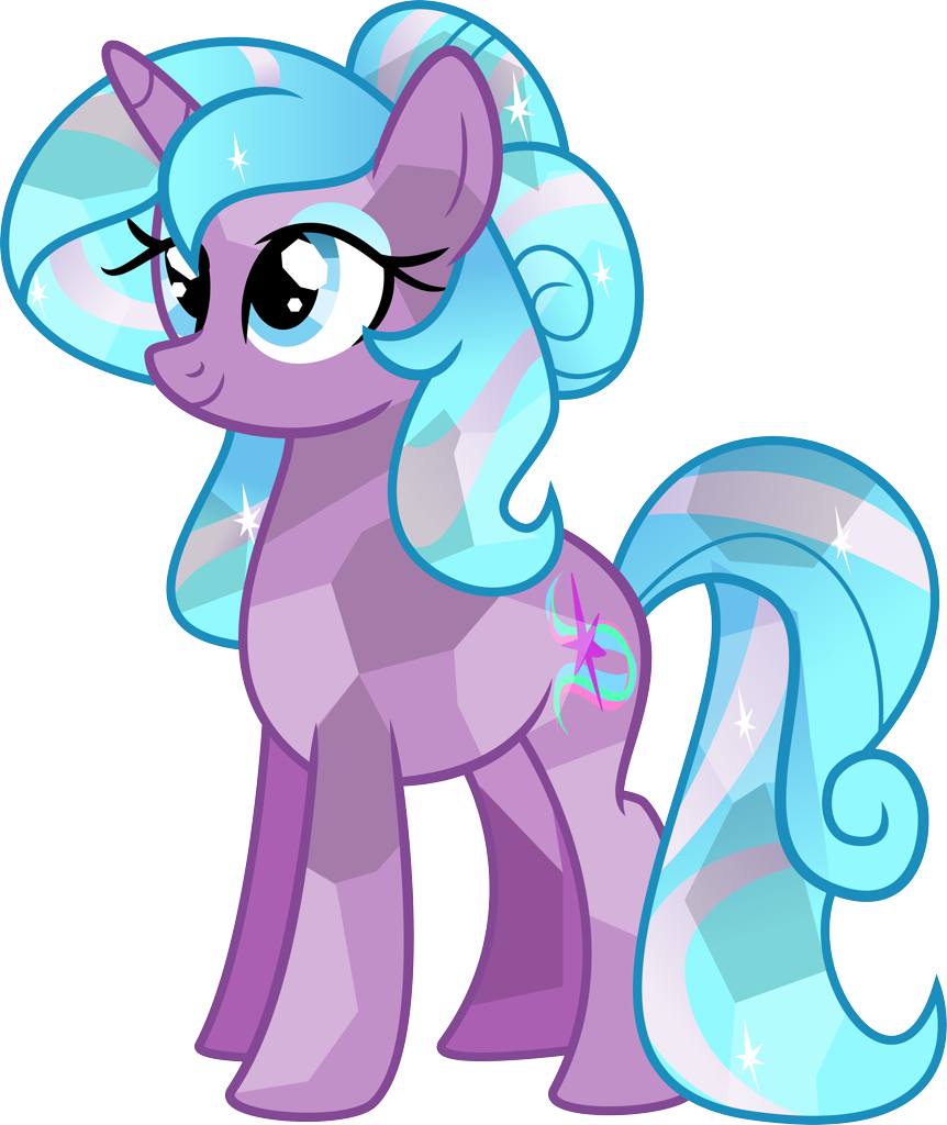 #3345190 - safe, artist:shootingstarsentry, oc, oc only, oc:bliss, crystal pony, crystal unicorn ...