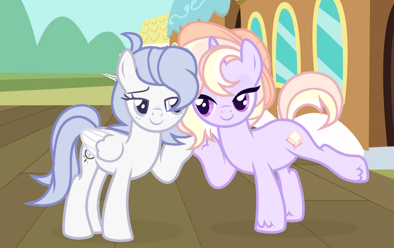 #3345194 - safe, artist:vi45, oc, oc only, oc:cherry sunlight, oc:white star, pegasus, pony ...