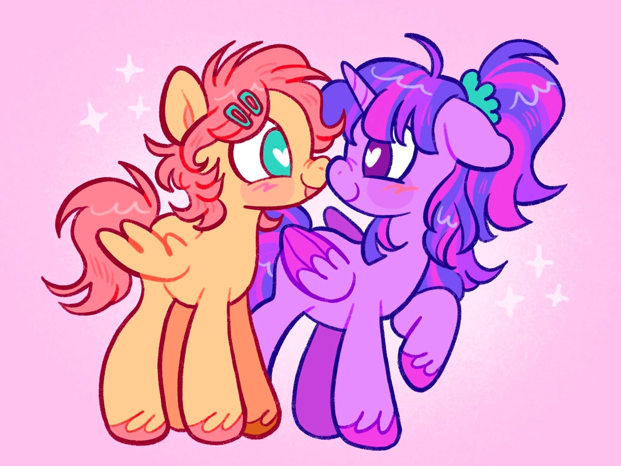 #3345435 - safe, artist:alexbeeza, fluttershy, twilight sparkle ...