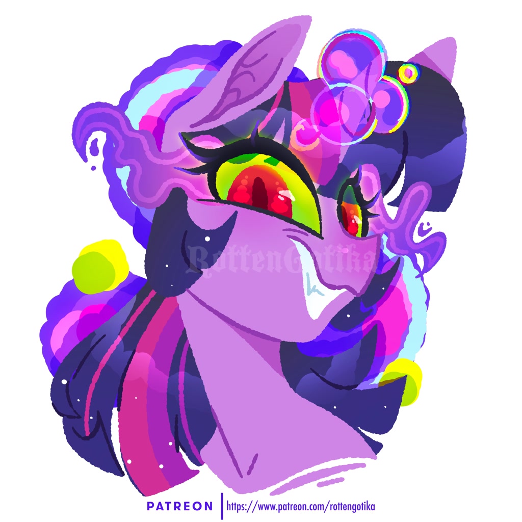 #3346447 - safe, artist:rottengotika, twilight sparkle, pony, unicorn ...
