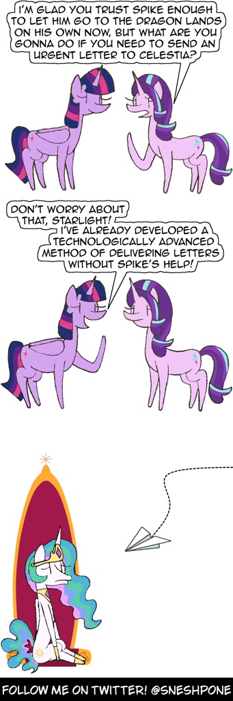 #3346866 - safe, artist:sneshpone, princess celestia, starlight glimmer ...