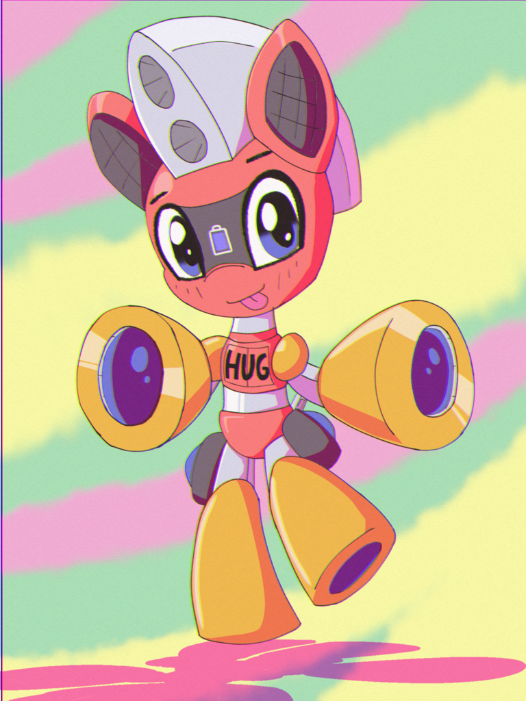 #3335630 - safe, artist:trackheadtherobopony, oc, oc:trackhead, pony ...