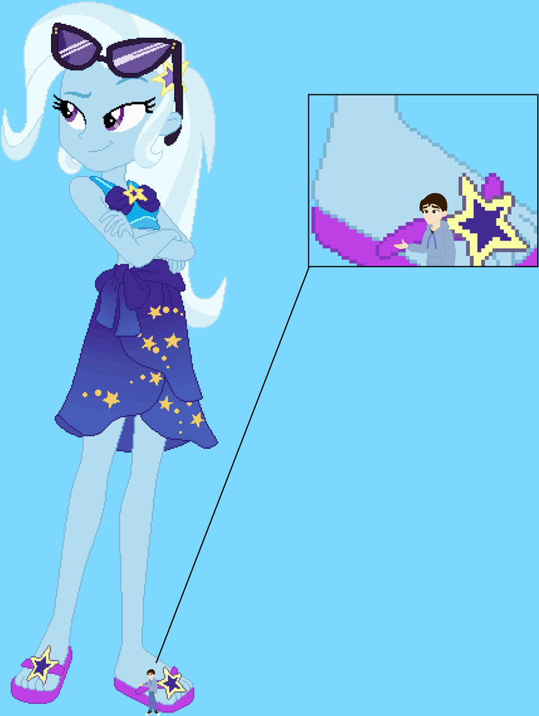 #3335711 - safe, artist:sturk-fontaine, trixie, oc, human, equestria ...