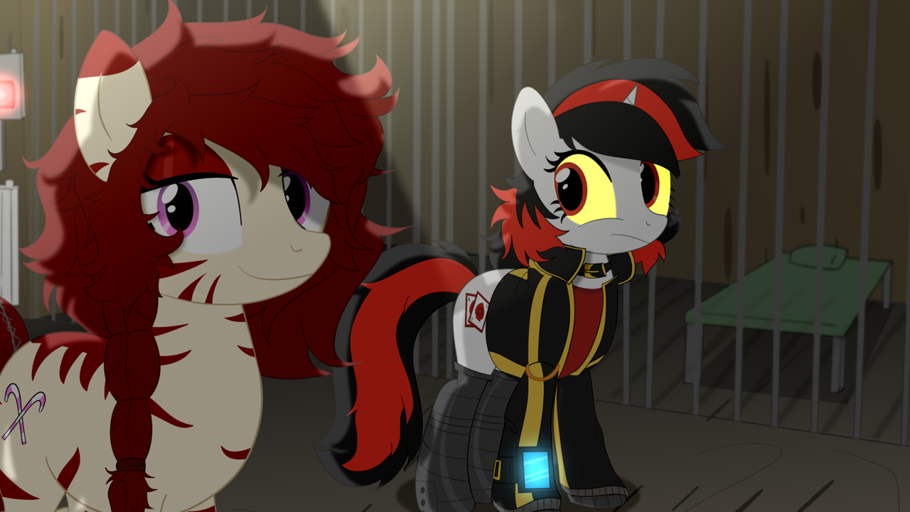 #3348681 - safe, artist:pearmare animation, oc, oc only, oc:blackjack ...