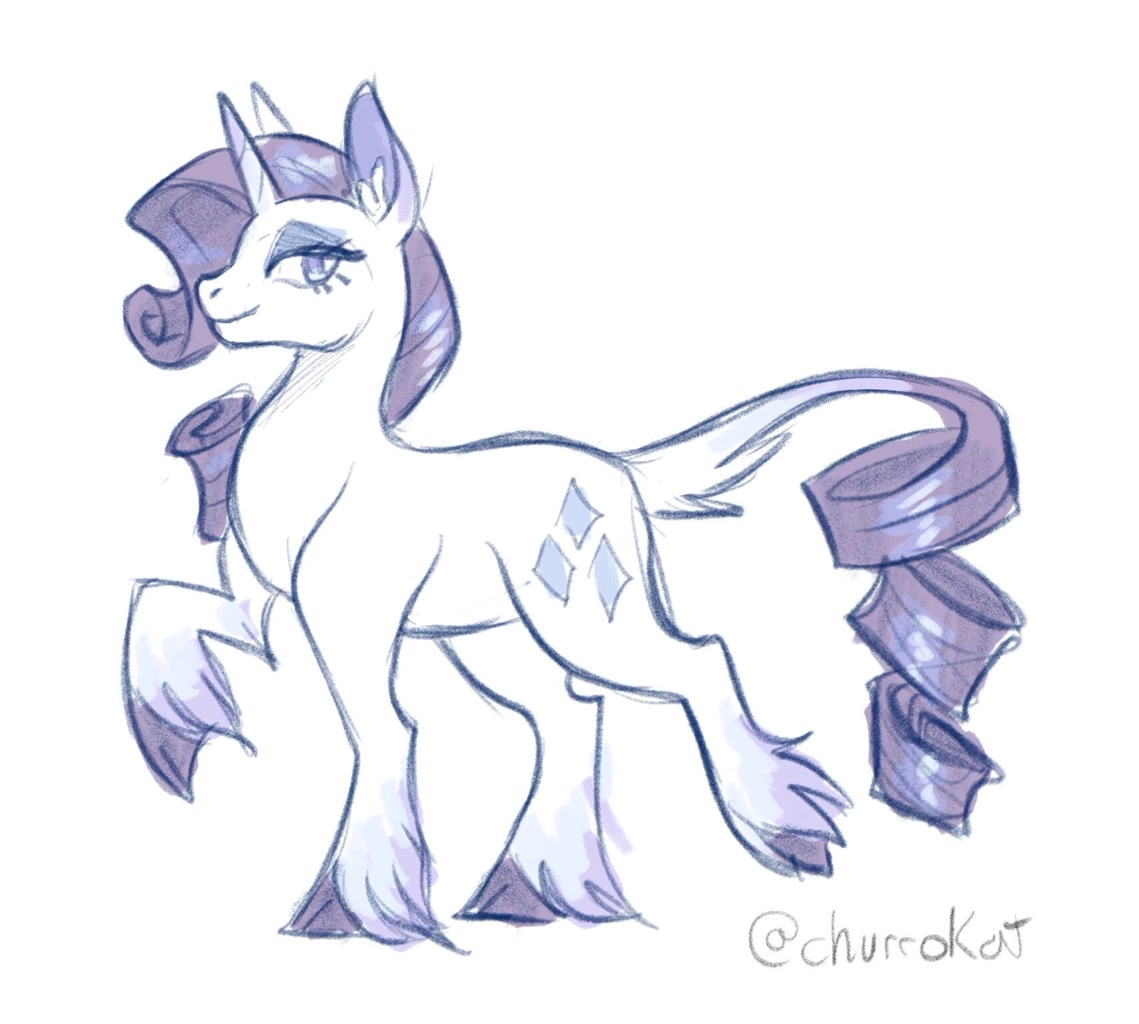 #3348914 - safe, artist:churrokat, rarity, classical unicorn, pony ...