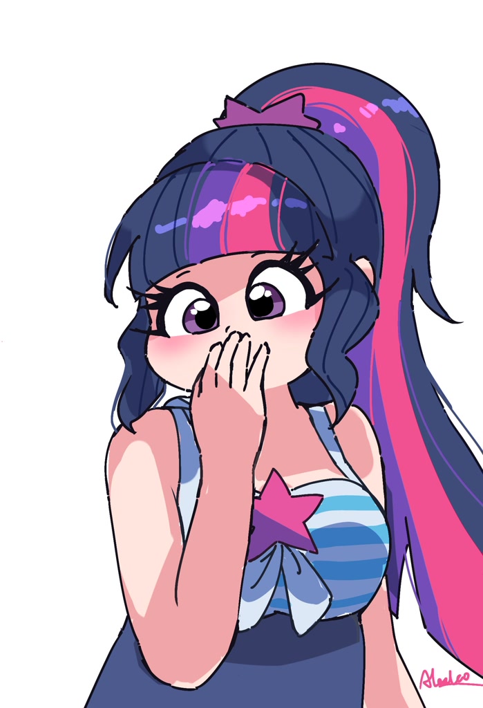 #3348988 - safe, artist:leo19969525, sci-twi, twilight sparkle, human ...