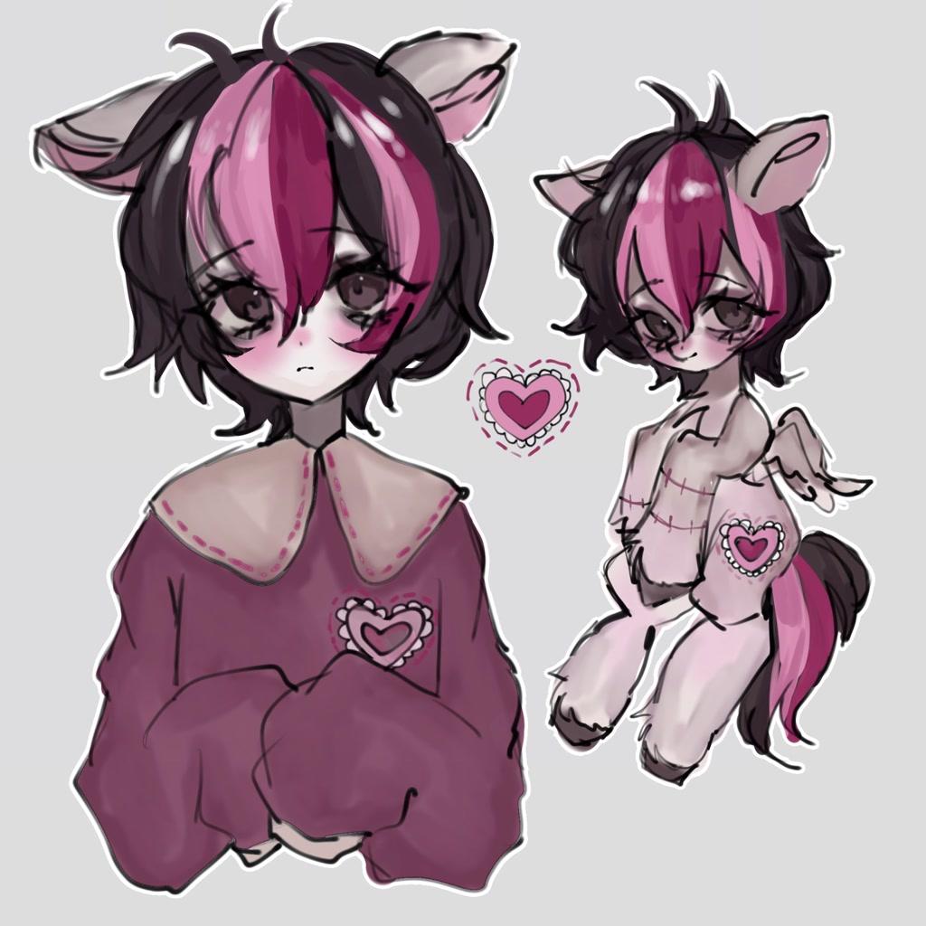 #3349542 - safe, artist:m09160, oc, oc only, oc:oopsie doodle, pegasus, pony, anthro, female ...