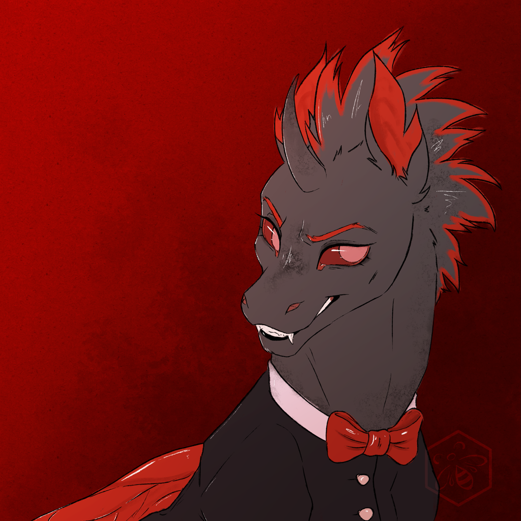 #3350526 - safe, oc, oc only, oc:buggo, changeling, gradient background ...