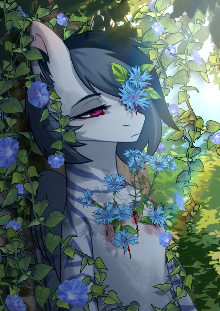 #3350680 - semi-grimdark, artist:glumarkoj, oc, oc only, pegasus, pony ...