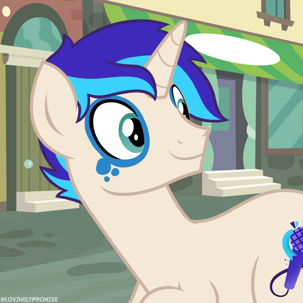 #3350958 - safe, artist:lovinglypromise, oc, oc only, oc:ritzy tone, pony, unicorn, horn, male ...