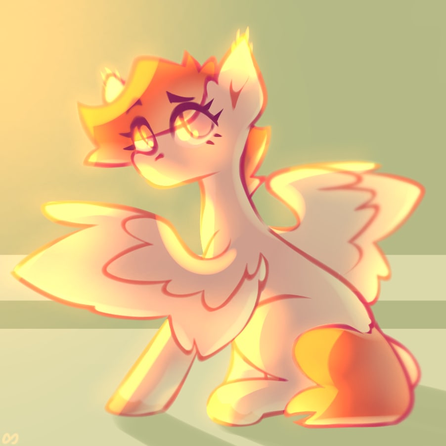 #3351641 - safe, artist:tsarstvo, oc, oc only, pegasus, pony, ibispaint x, lighting, pegasus oc ...