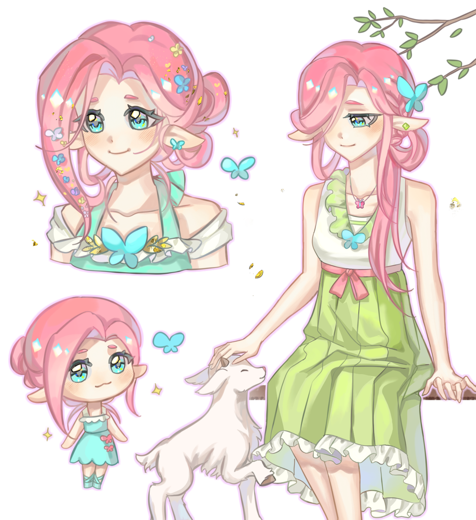 #3352439 - safe, alternate version, artist:qiongyu61402, fluttershy ...