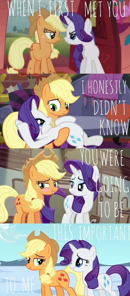 #3353251 - safe, edit, edited screencap, screencap, applejack, rarity ...