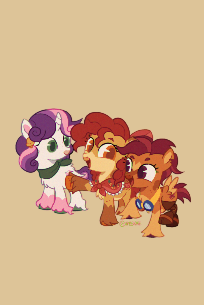 #3353600 - safe, artist:vreskah, apple bloom, scootaloo, sweetie belle ...
