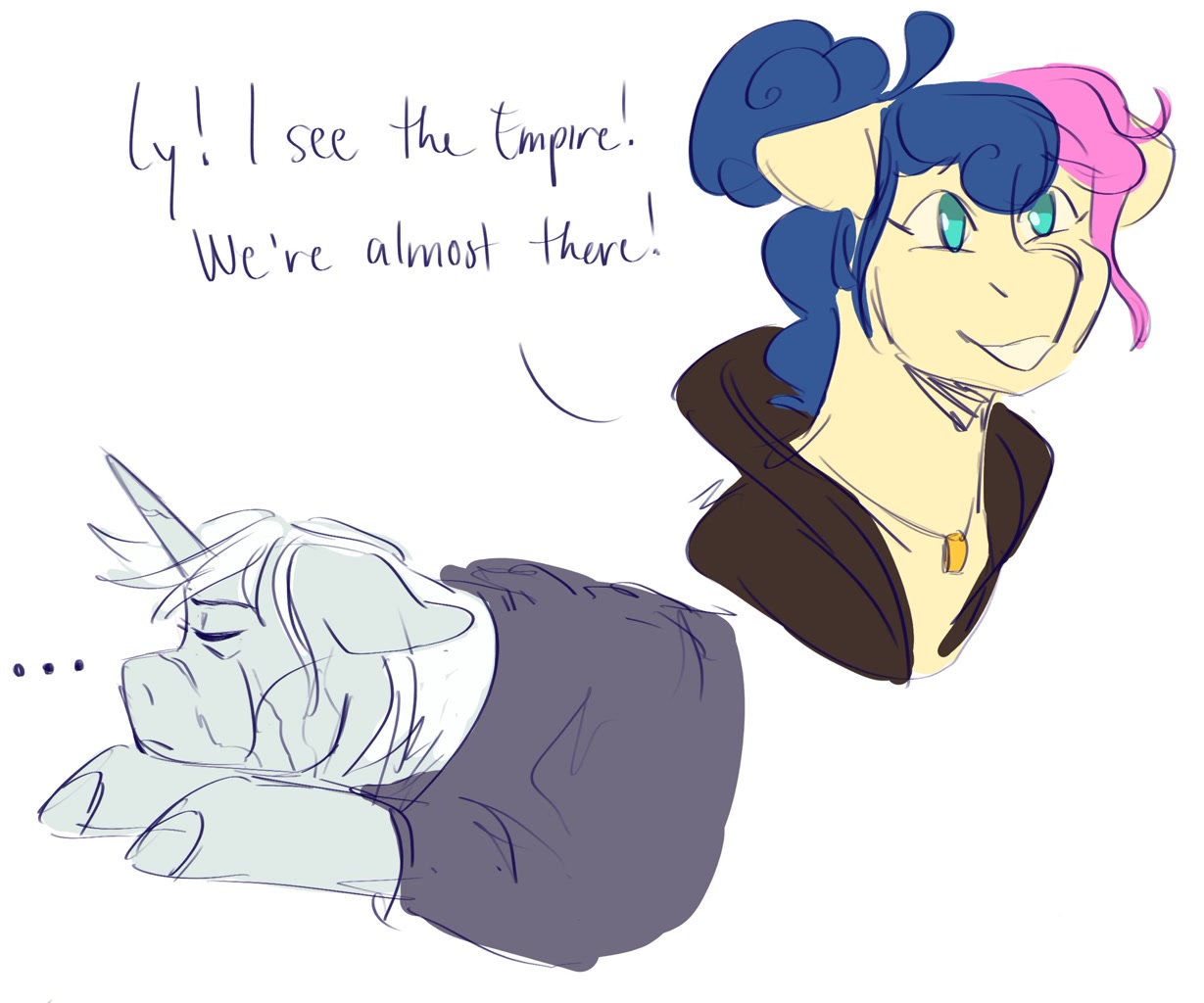 #3353715 - semi-grimdark, artist:hiyacolly, bon bon, lyra heartstrings ...