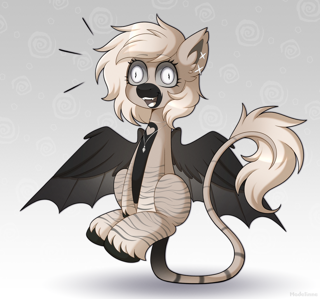 #3336012 - safe, artist:madelinne, oc, oc:devilvoice, pony, derp ...