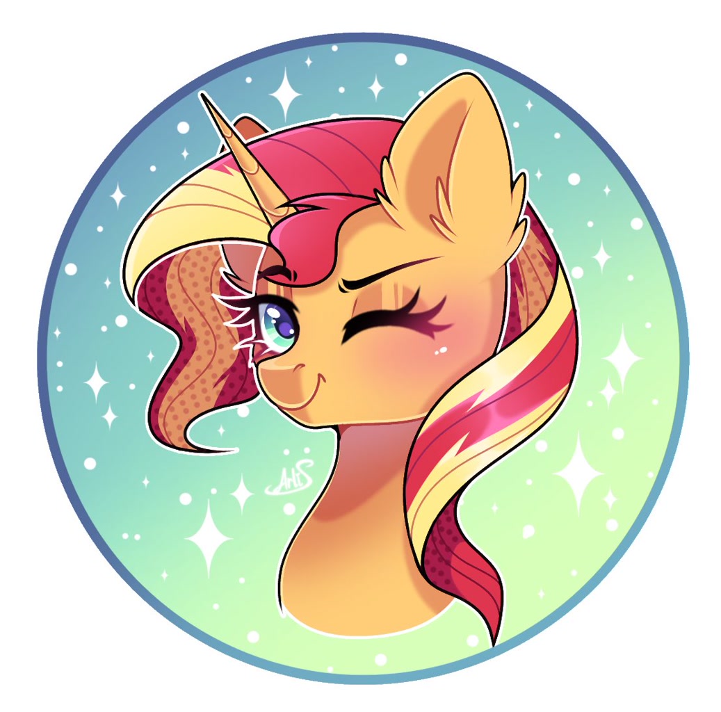 #3354428 - safe, artist:arllistar, sunset shimmer, pony, unicorn, g4 ...