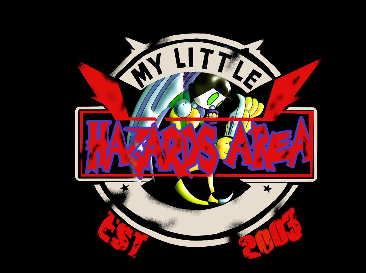 #3336436 - safe, artist:jawslocks03, insect, wasp, biker, biker gang ...