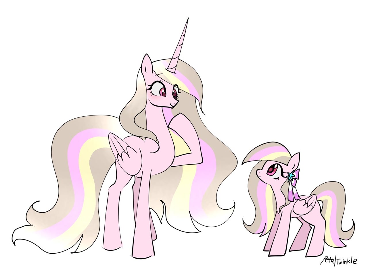 #3336472 - safe, oc, oc only, oc:petal twinkle, alicorn, pegasus, pony, alicornified, blonde ...