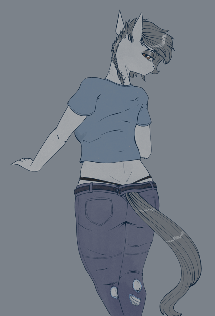 #3337641 - safe, artist:stray prey, oc, oc only, oc:noni, anthro, solo ...