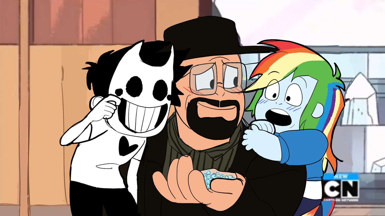 #3338098 - safe, artist:queam3, edit, rainbow dash, human, equestria girls, g4, cartoon network ...