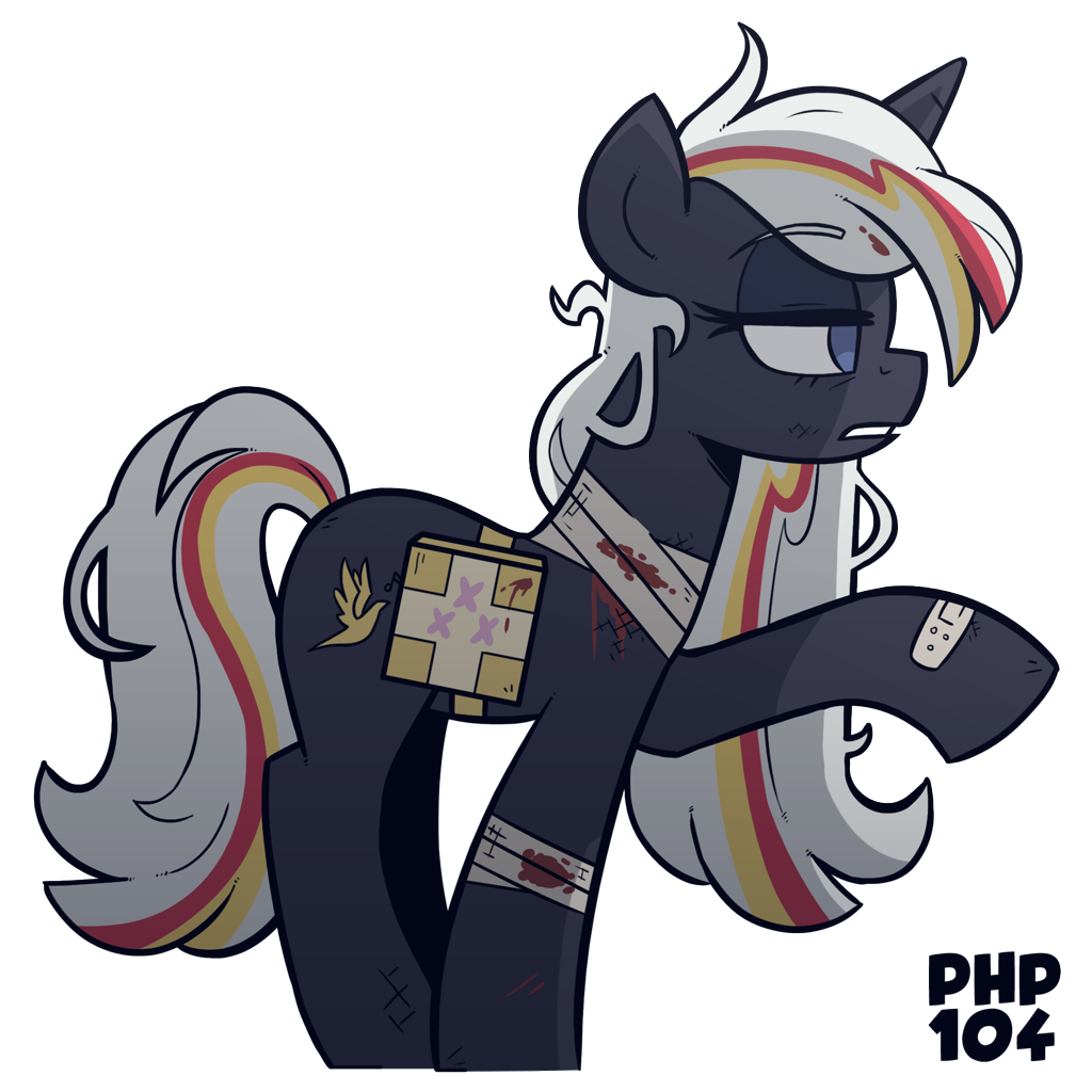 #3338801 - semi-grimdark, artist:php104, oc, oc only, oc:velvet remedy, pony, unicorn, fallout ...