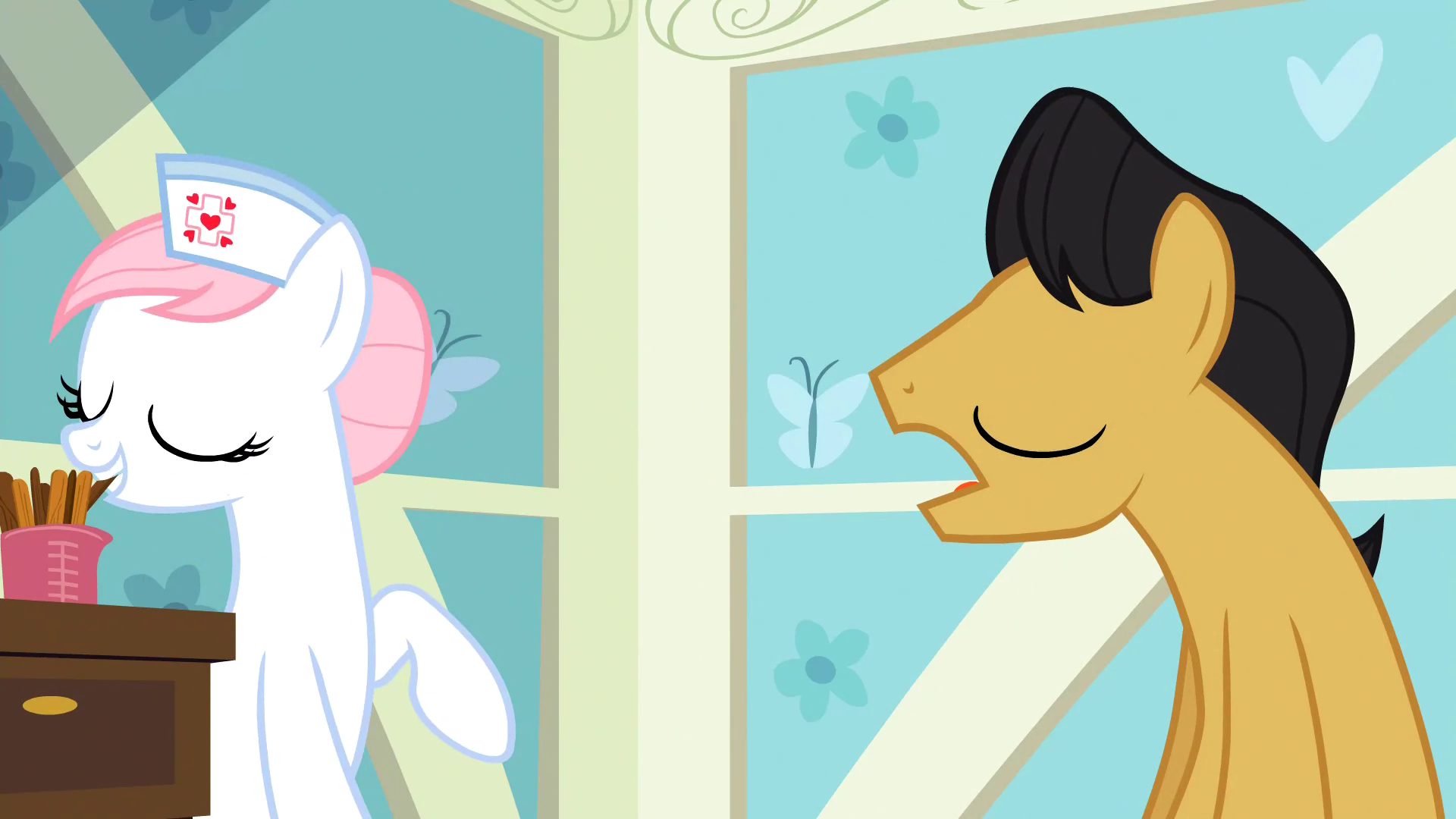 #3340146 - safe, screencap, cherry cola, cherry fizzy, nurse redheart ...