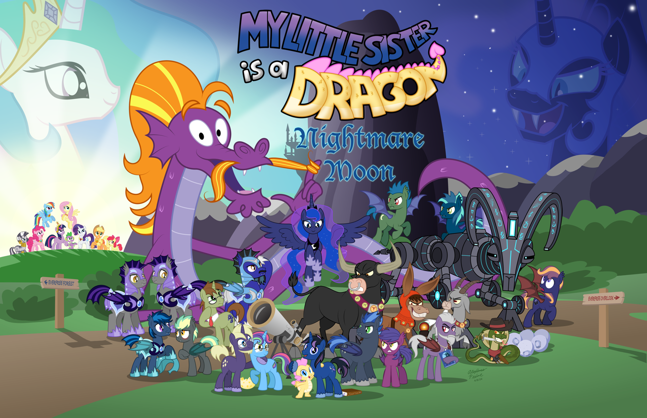 #3340215 - safe, artist:aleximusprime, apple bloom, applejack, bray ...