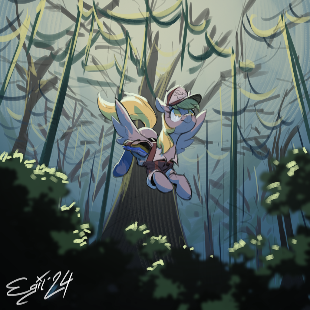 #3355382 - safe, artist:egil, derpy hooves, pegasus, pony, g4, bag ...