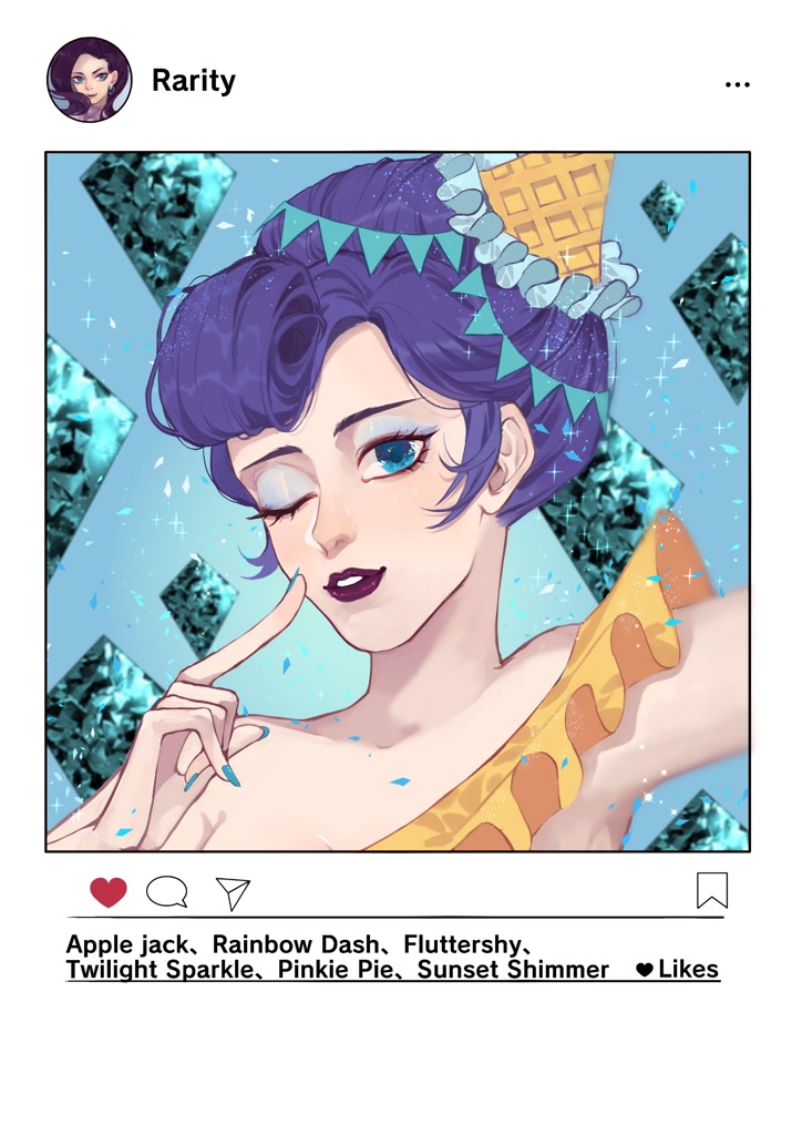 #3361484 - safe, artist:xieyanbbb, rarity, human, g4, abstract ...