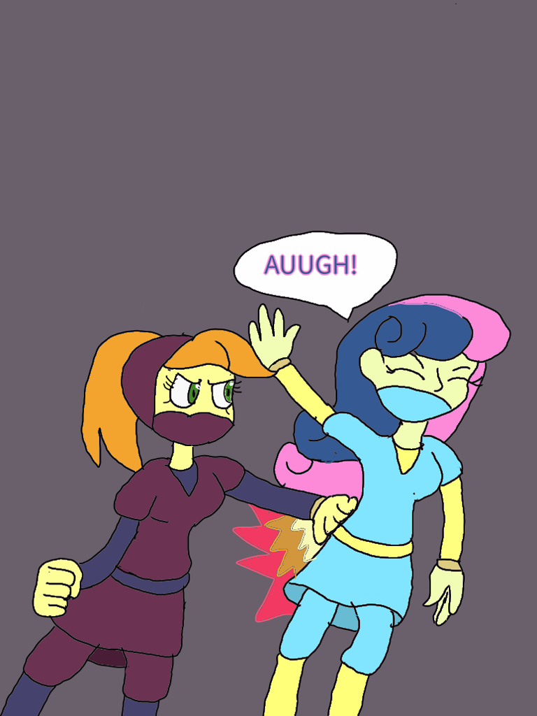 #3361689 - safe, artist:author92, bon bon, sweetie drops, oc, oc:joule ...