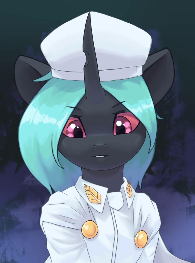 #3362269 - safe, artist:闪电_lightning, oc, changeling, bust, portrait ...