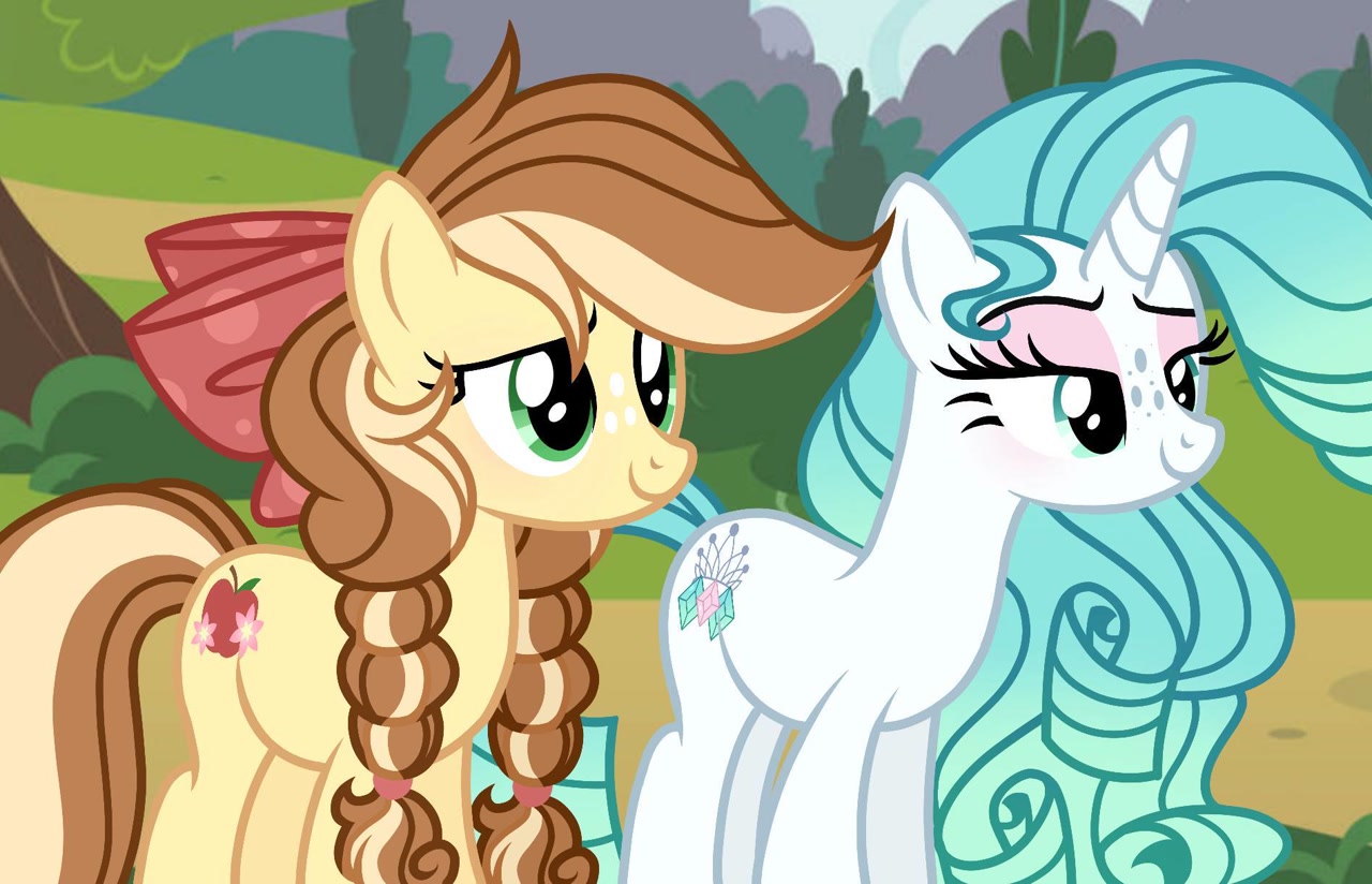 #3362283 - safe, artist:cstrawberrymilk, oc, oc only, oc:apple blossom ...