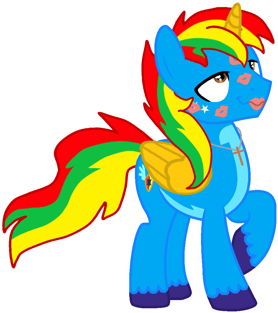 #3363088 - safe, artist:shieldwingarmorofgod, oc, oc only, oc:shield wing, alicorn, g4, kiss ...