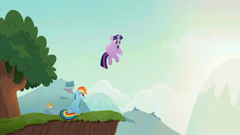 #3363974 - safe, screencap, rainbow dash, twilight sparkle, alicorn ...