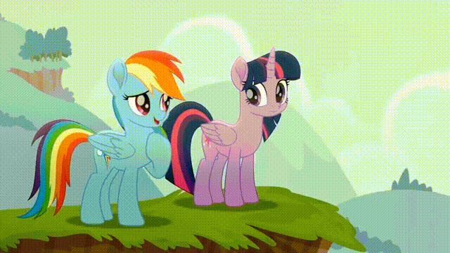 #3363977 - safe, screencap, rainbow dash, twilight sparkle, alicorn ...