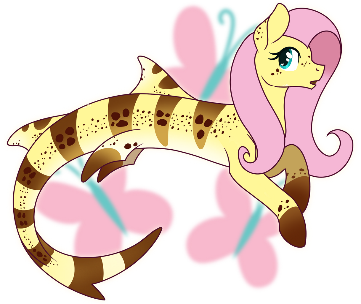 #3364275 - safe, artist:monochrome-sunsets, fluttershy, merpony, g4 ...