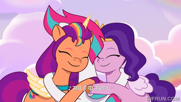 #3364776 - safe, screencap, pipp petals, sunny starscout, zipp storm, alicorn, pegasus, pony, g5 ...