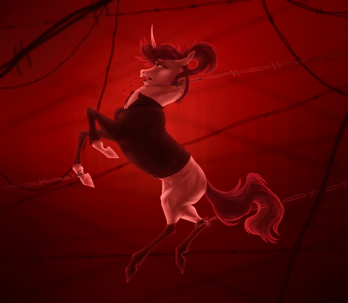 #3365906 - semi-grimdark, artist:dementra369, oc, oc only, pony ...