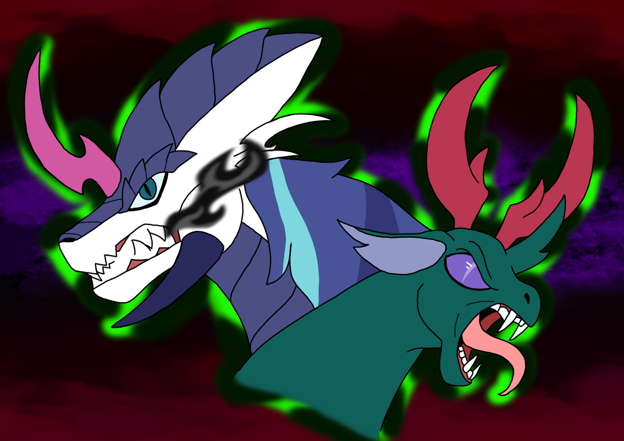 #3366084 - safe, artist:zetikoopa, pharynx, shining armor, changedling ...