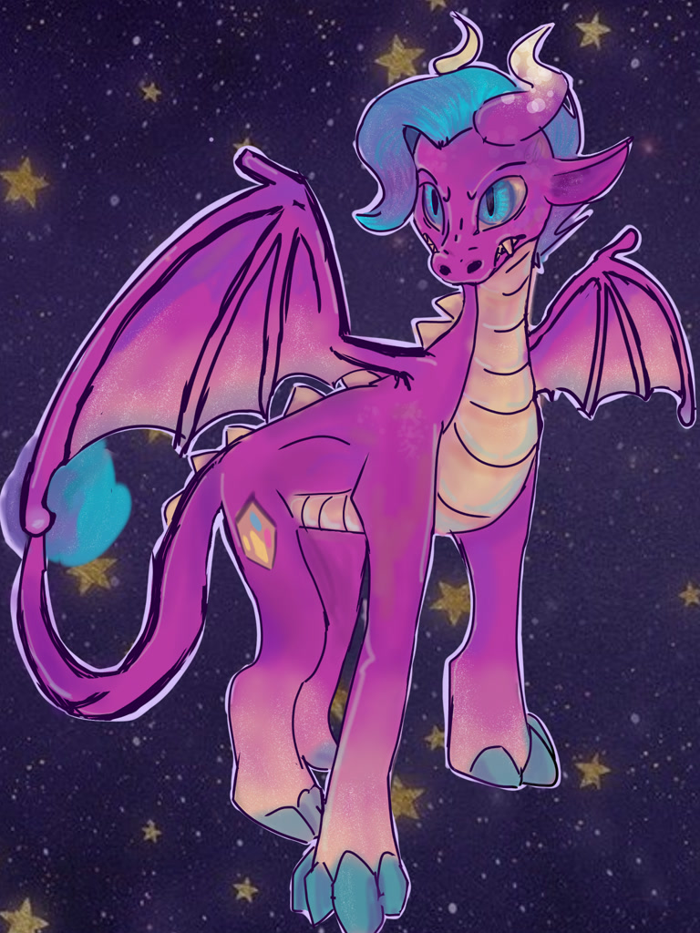 #3366234 - safe, artist:leonuaa, blaize skysong, dragon, g5, 2024 ...