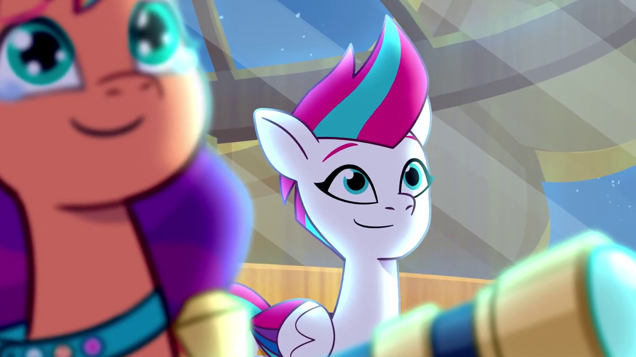 #3356121 - safe, screencap, sunny starscout, zipp storm, earth pony ...