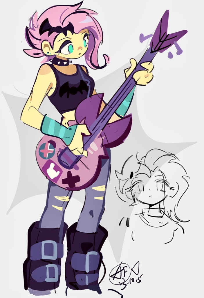 #3356147 - safe, artist:arrcticc_fish, fluttershy, bat, equestria girls ...