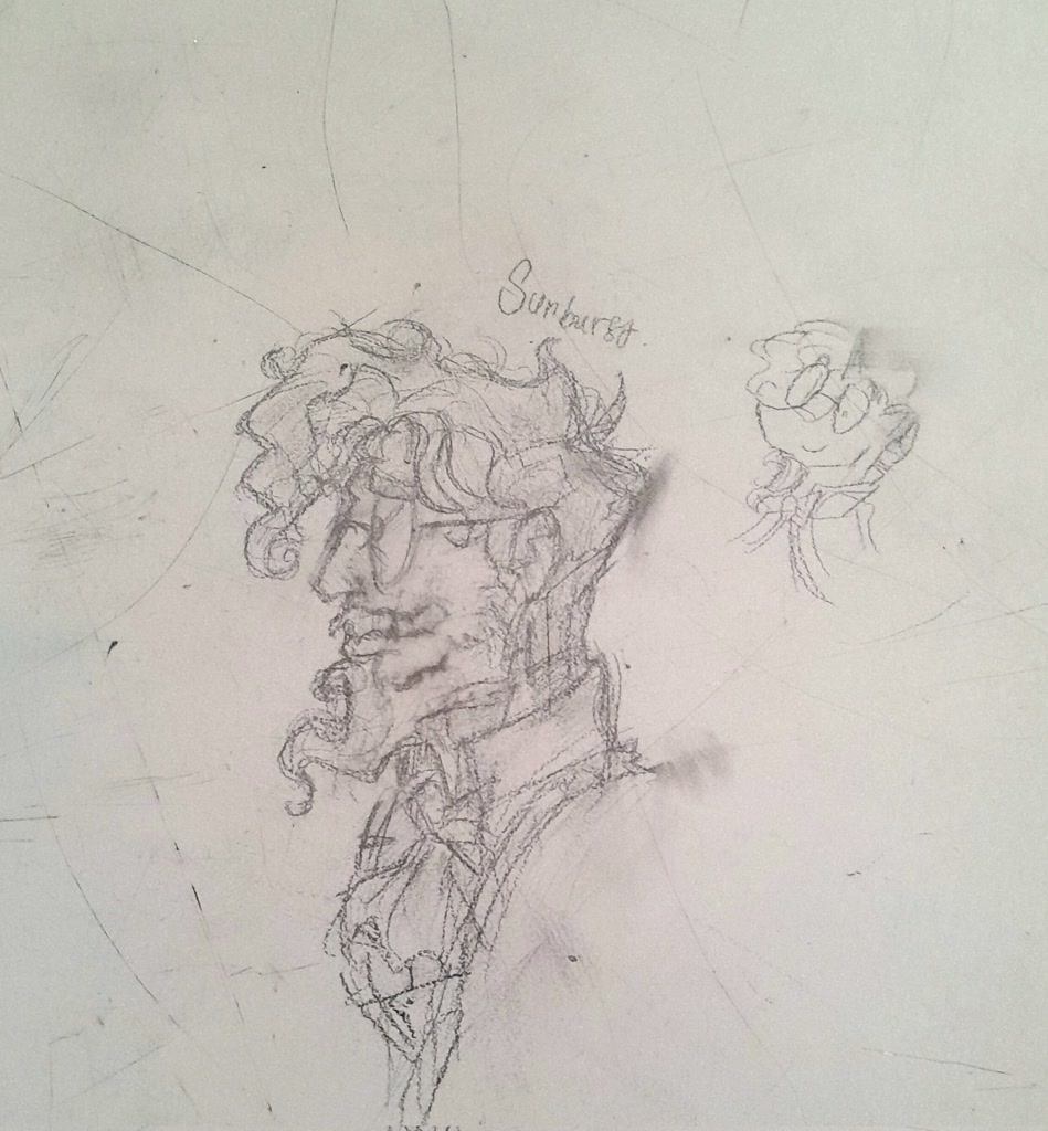 #3356253 - safe, artist:sunsetzine, sunburst, human, pony, unicorn, g4 ...