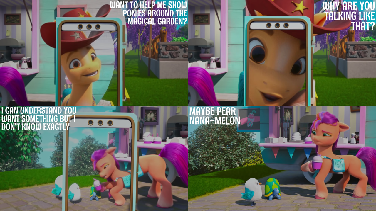 #3368373 - safe, edit, edited screencap, editor:quoterific, screencap, hitch trailblazer, sunny ...